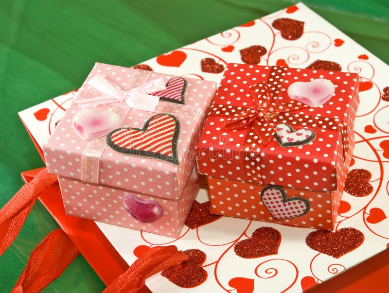 Various Gift Boxes and Gift Packs Stock Image - Image of packet, blue ...