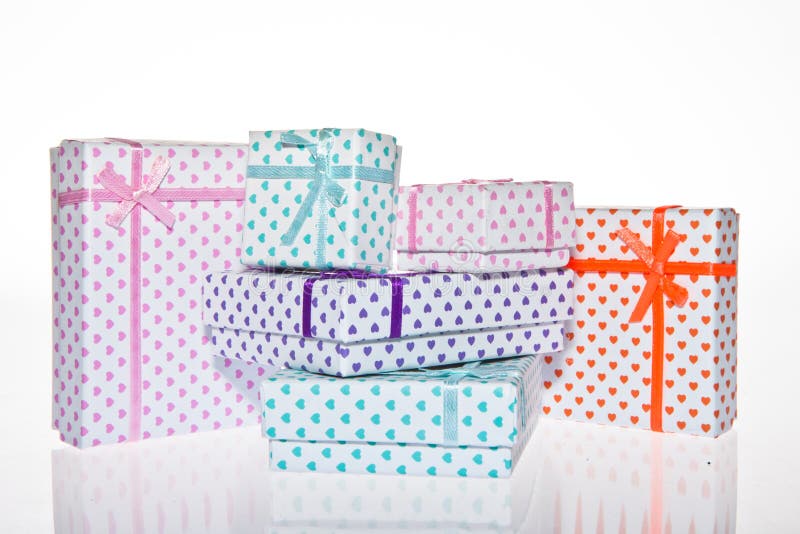 Various gift boxes stock photo. Image of orange, christmas - 39088496