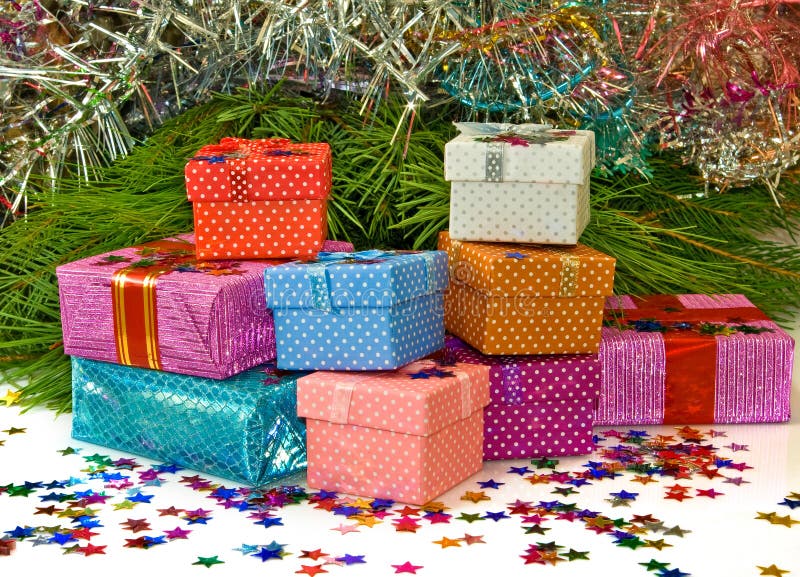 Various gift boxes stock photo. Image of luxury, color - 46987928