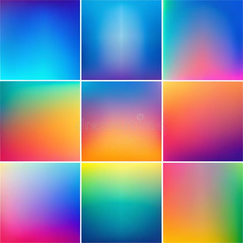 Various Gradient Background Colors Stock Illustration - Illustration of ...