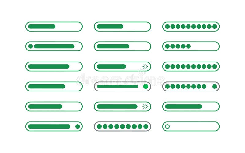 Green Progress Indicators Stock Illustrations – 1,519 Green Progress ...