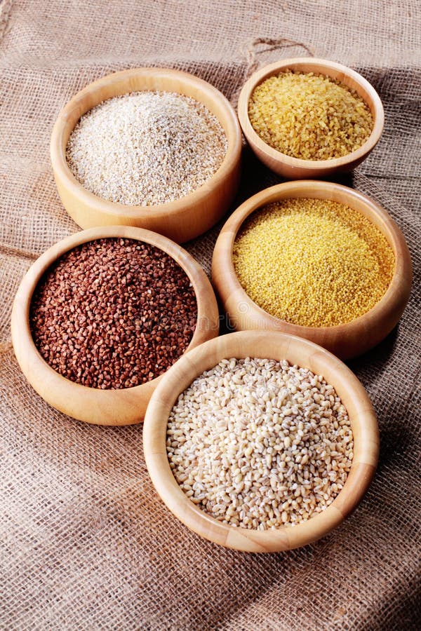 Various groats stock photo. Image of eating, groats, wheat - 87304656