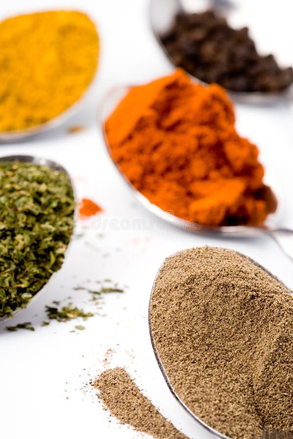 Various ground spices stock photo. Image of ingredient - 14441360