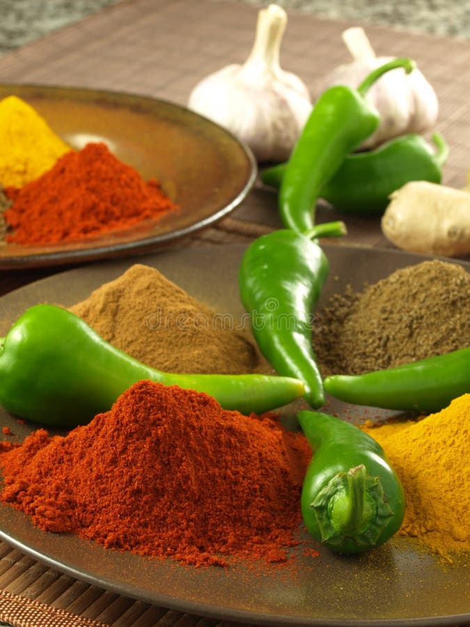 Various ground spices stock photo. Image of brown, ginger - 26568018
