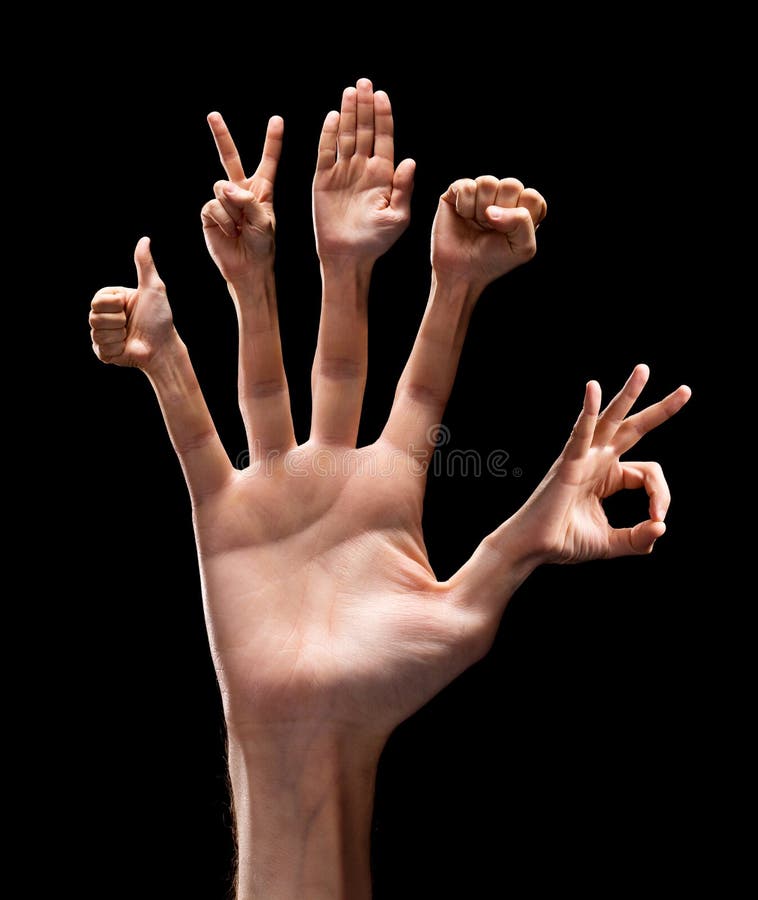 Hand signs stock photo. Image of card, human, backgrounds - 18714124