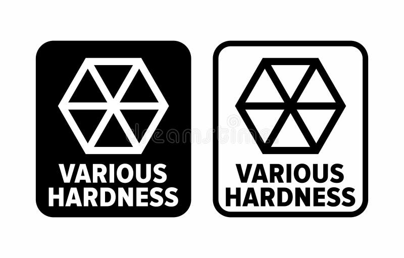 Various Hardness Vector Information Sign Stock Vector - Illustration of ...