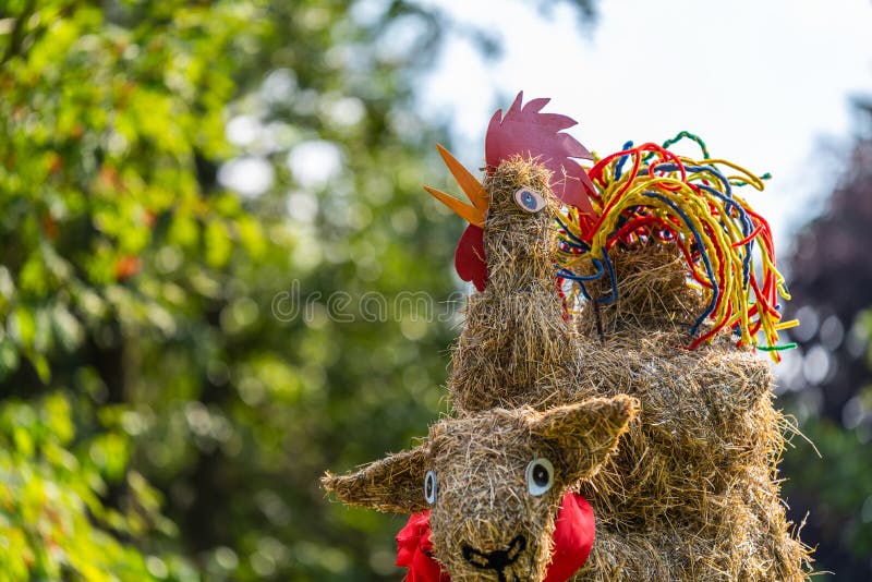 Various Haystacks Stacked on Top of Each Other Stock Photo - Image of ...