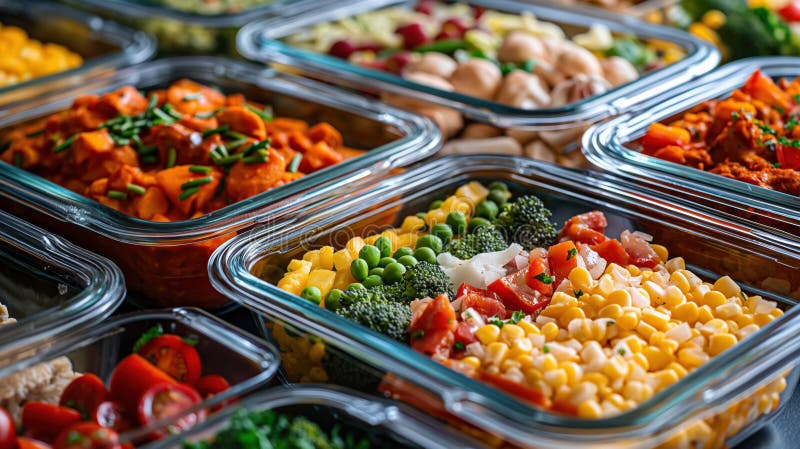 Various of Healthy Meal and Nutritious Food Stock Illustration ...