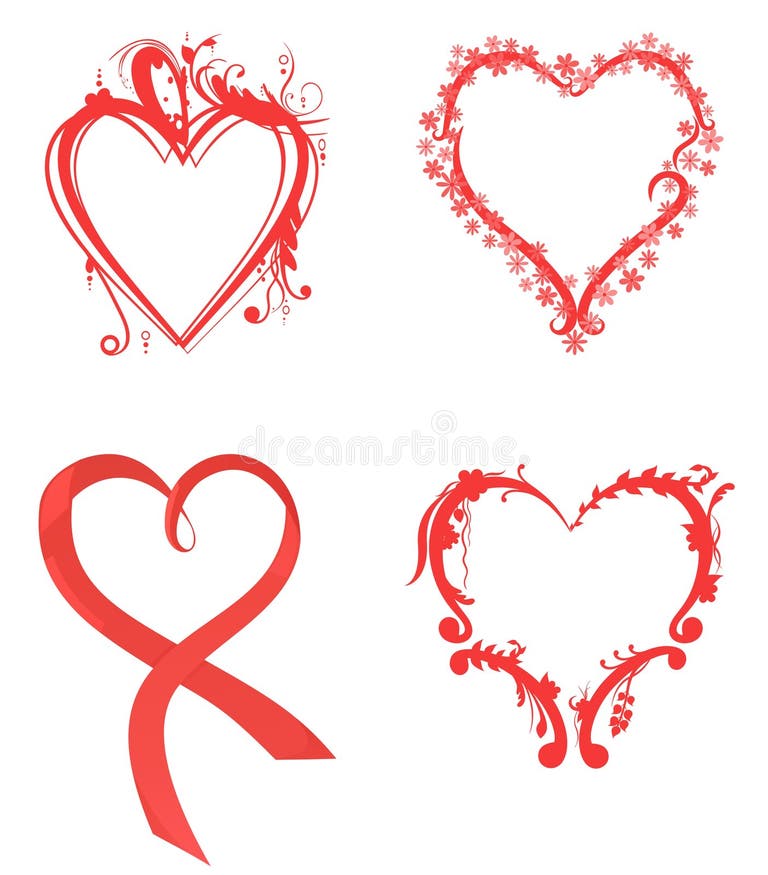 Hollow Hearts Stock Illustrations – 181 Hollow Hearts Stock ...