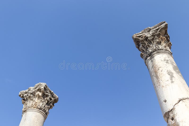 Various Hellenistic Greek Column in Corinthian, Ionic and Doric ...