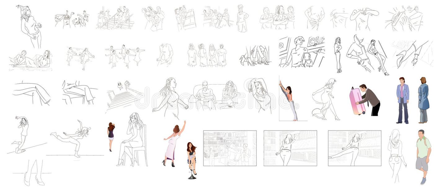 Various Running Postures Stock Illustrations – 157 Various Running ...