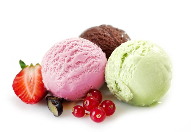 Various ice cream balls stock photo. Image of flavor - 30714236