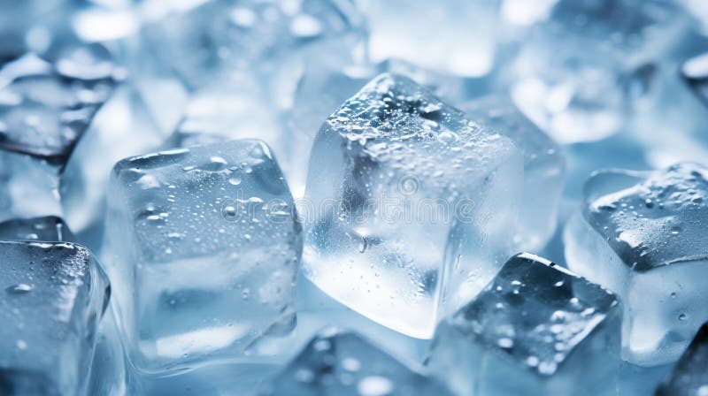 Various Ice Crystals. a Bunch of Ice Cubes on a Blue Background Stock ... Various Ice Crystals. a Bunch of Ice Cubes on a Blue Background Stock ...