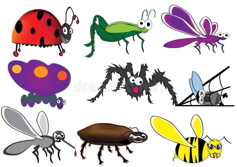 Cartoon insect icon stock vector. Illustration of little - 18061324