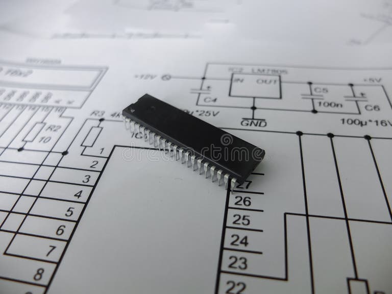 Various Integrated Circuits, Microcontrollers in DIP SOIC TQFP Packages ...