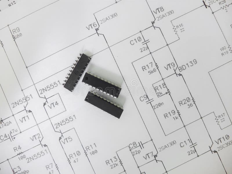 Various Integrated Circuits, Microcontrollers in DIP SOIC TQFP Packages ...