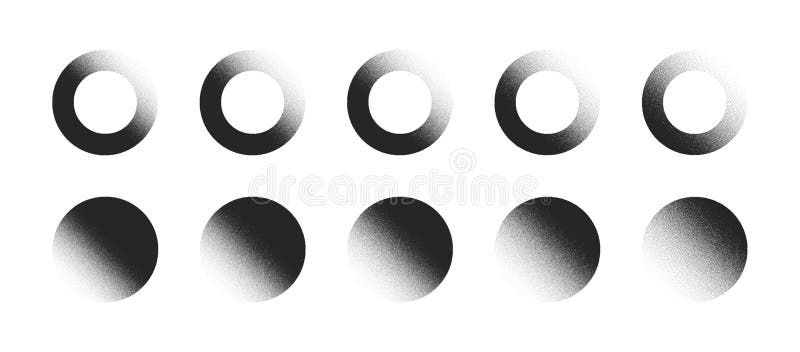 Various Intensity Density Black Noise Gradient Vector Grainy Texture ...
