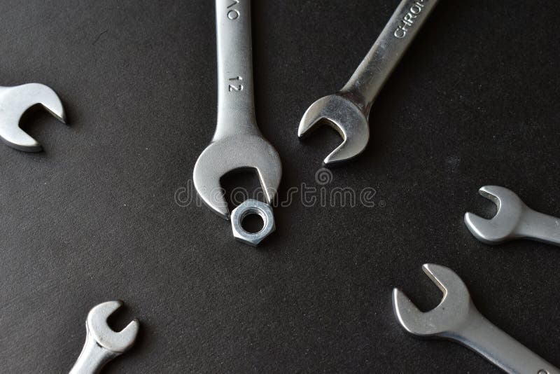 Set of L Keys Tools Collection Stock Photo - Image of stainless ...