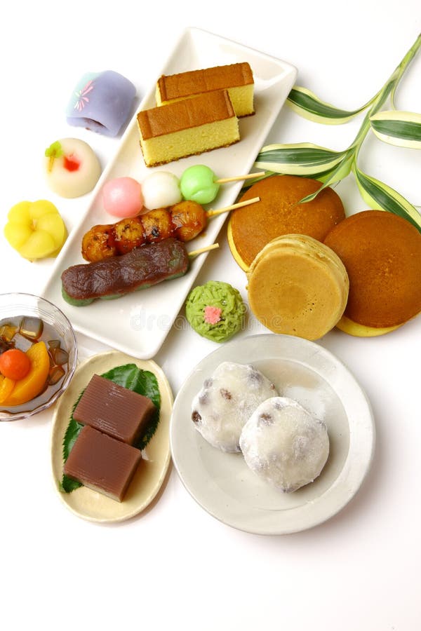 Various Japanese-style Confectionery Stock Photo - Image of dessert ...