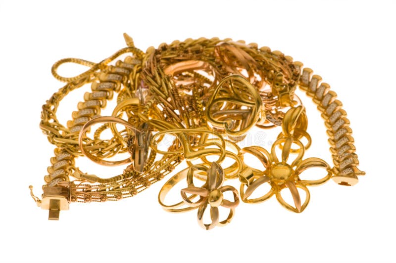 Scrap gold jewelry stock image. Image of business, accessories - 13163583