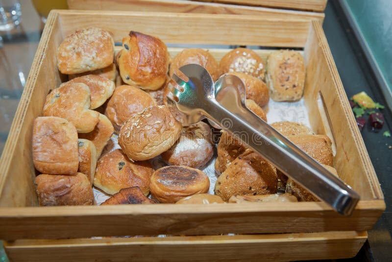 Bread Display At A Hotel Buffet Stock Photo - Image of dining, variety ...
