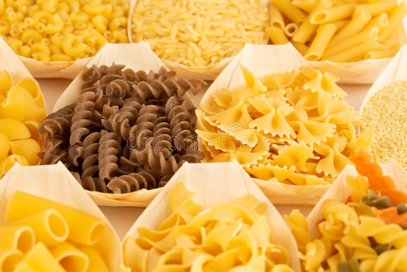 Various kind of pasta stock photo. Image of italian - 187657228