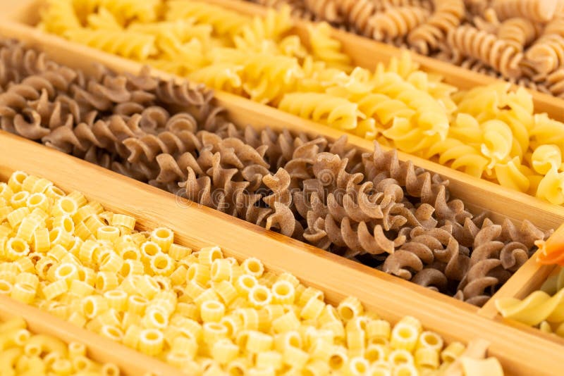 Various kind of pasta stock photo. Image of food, meal - 164414786