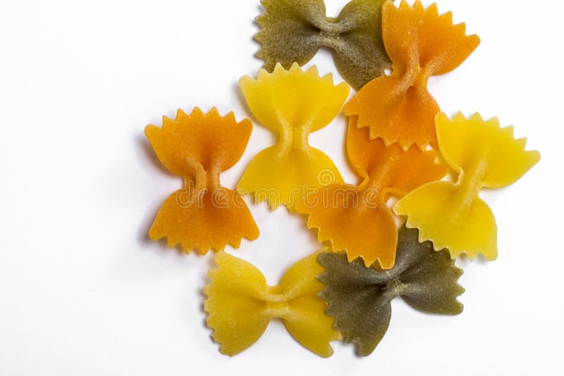 Italian pasta on white . stock photo. Image of flour - 146460758