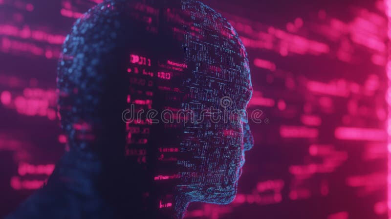 Various Kinds of Brain Activity Waveforms Displayed on a Background ...