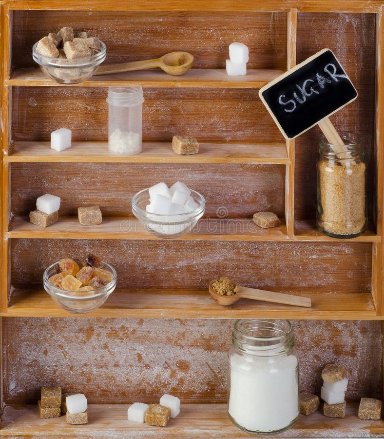 Various kinds of sugar stock image. Image of granulated - 38131517