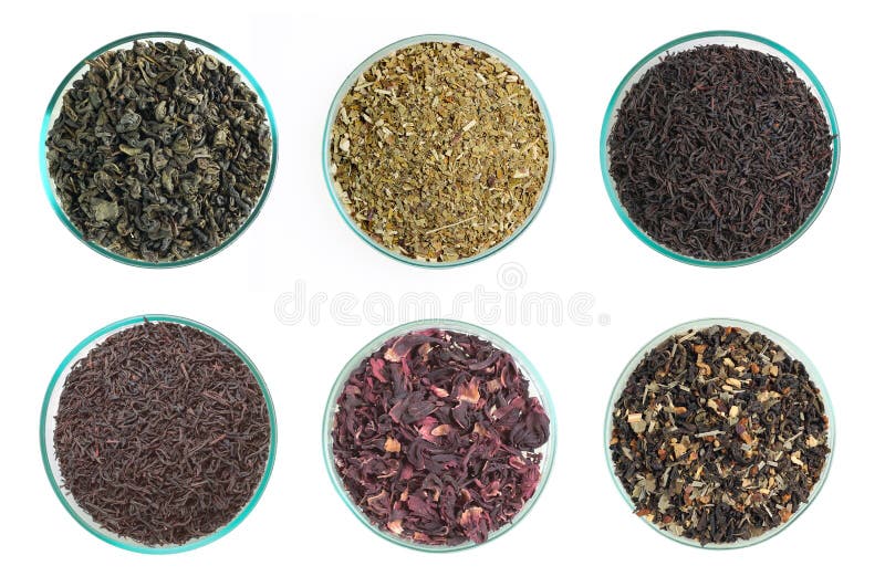 Various kinds of tea stock image. Image of close, ingredients - 20143983