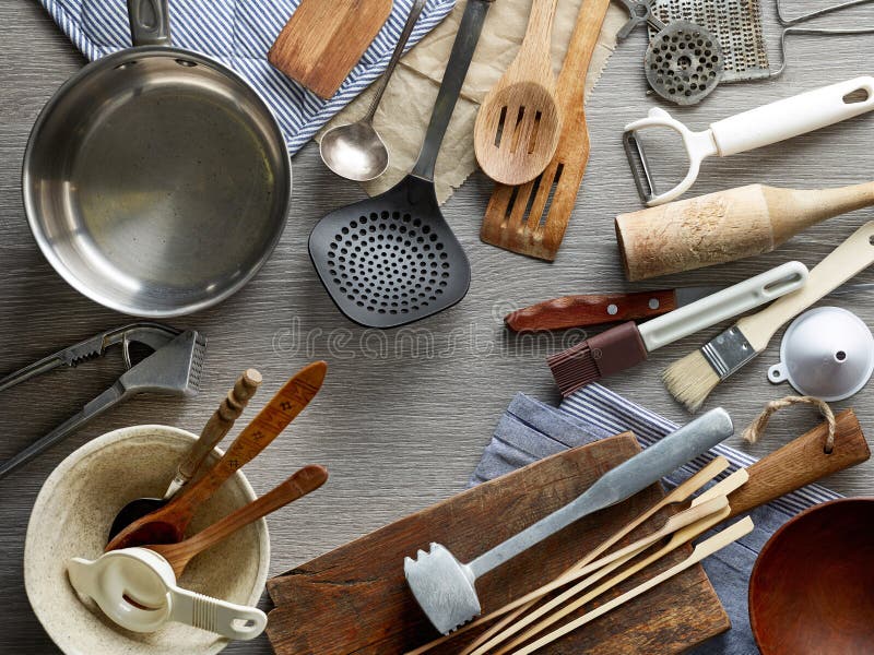 Various kitchen utensils stock photo. Image of cuisine - 75173566