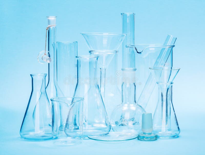 Laboratory glassware stock photo. Image of chemistry, erlenmeyer - 4141250