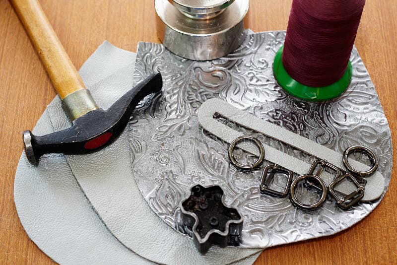 Various Leather Processing Tools and Utensils Used To Produce Leather ...