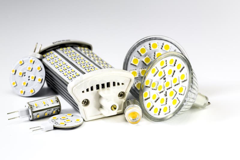 Four Different Types of SMD LED Chips Stock Image - Image of plastic ...