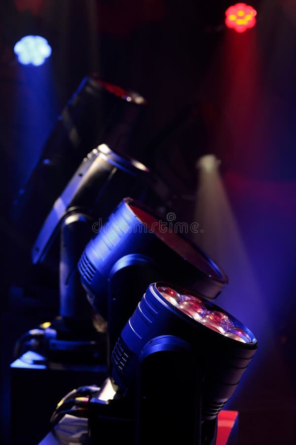 Various LED Moving Head Stage Light Devices Stock Image - Image of ...