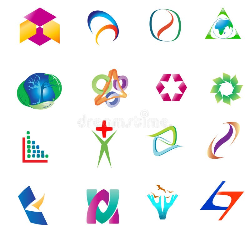 Various Logos stock illustration. Illustration of artistic - 33763097