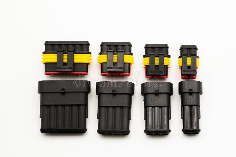 Different Types Electrical Connectors Terminals Stock Photos - Free ...