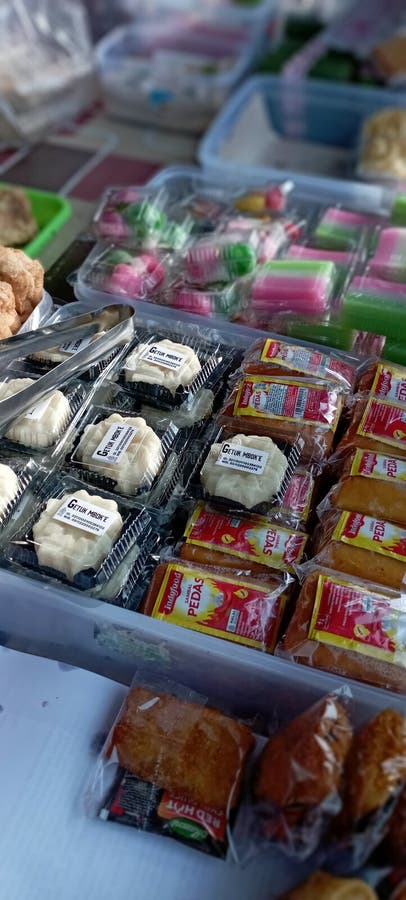 Various Market Snacks in Indonesia Editorial Stock Image - Image of ...