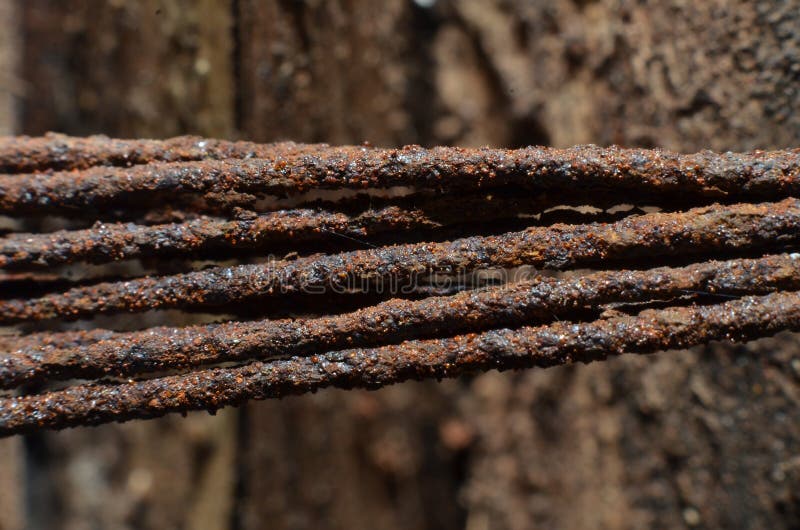 Various Materials Made of Iron are Corroded. Stock Image - Image of ...