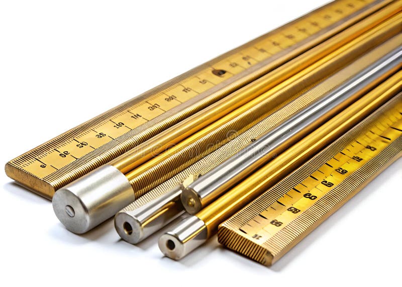 Various measuring rods stock illustration. Illustration of length ...
