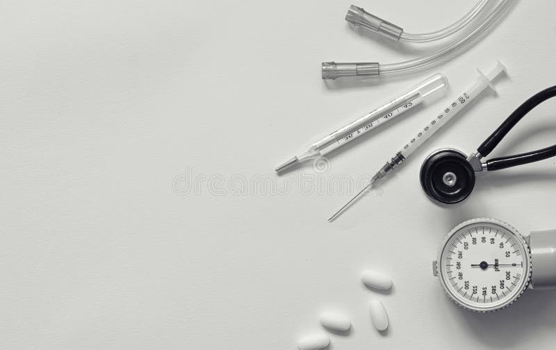 Various Medical Background Tools Stock Photo - Image of diagnostic ...