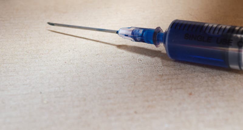 Various Medical Syringes with Injection Solution Stock Photo - Image of ...