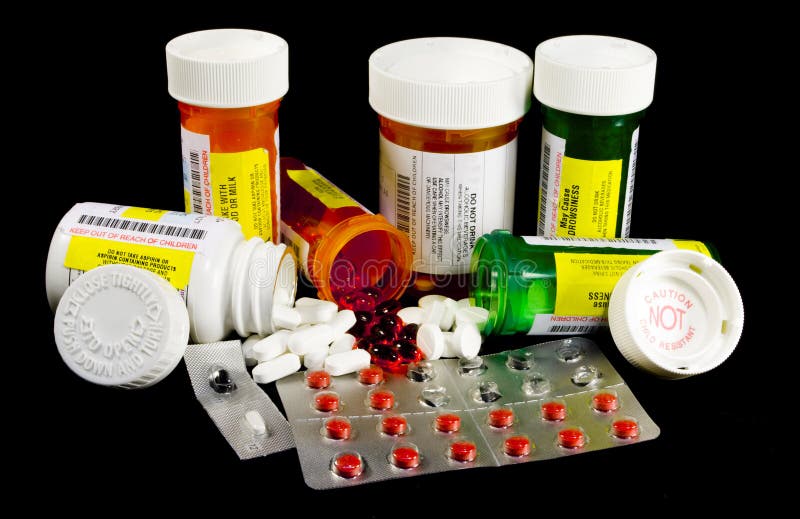Various Medicines and Narcotics Stock Photo - Image of prescription ...