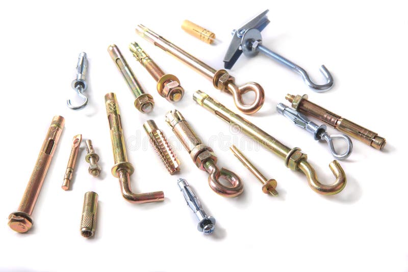 Metal fixing anchors stock image. Image of connection - 111301759