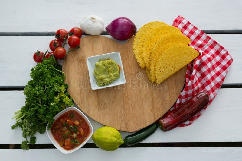 Various Mexican Food Ingredients Stock Photo - Image of meal, chutney ...