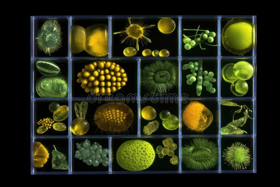 Various Microscopic Images of Pollen Grains in Different Shapes ...