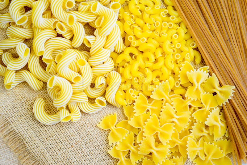 Mix of pasta stock photo. Image of dinner, fettuccine - 102954854