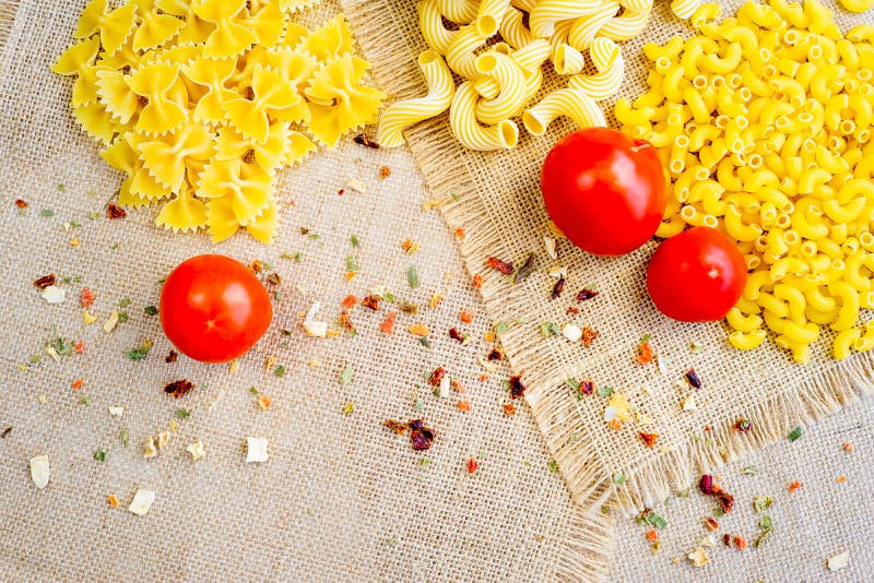 Mix of pasta stock photo. Image of food, penne, rustic - 102954980