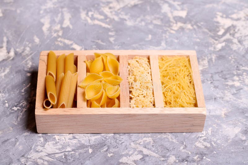 Various mix of pasta stock image. Image of tagliatelle - 86710097